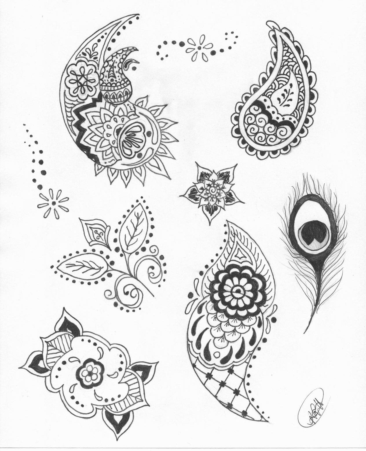 Beginner Henna Templates Printable Printable Word Searches